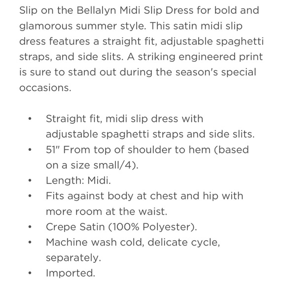 Lilly Pulitzer | Dresses | Lilly Pulitzer Bellalyn Midi Slip Dress ...